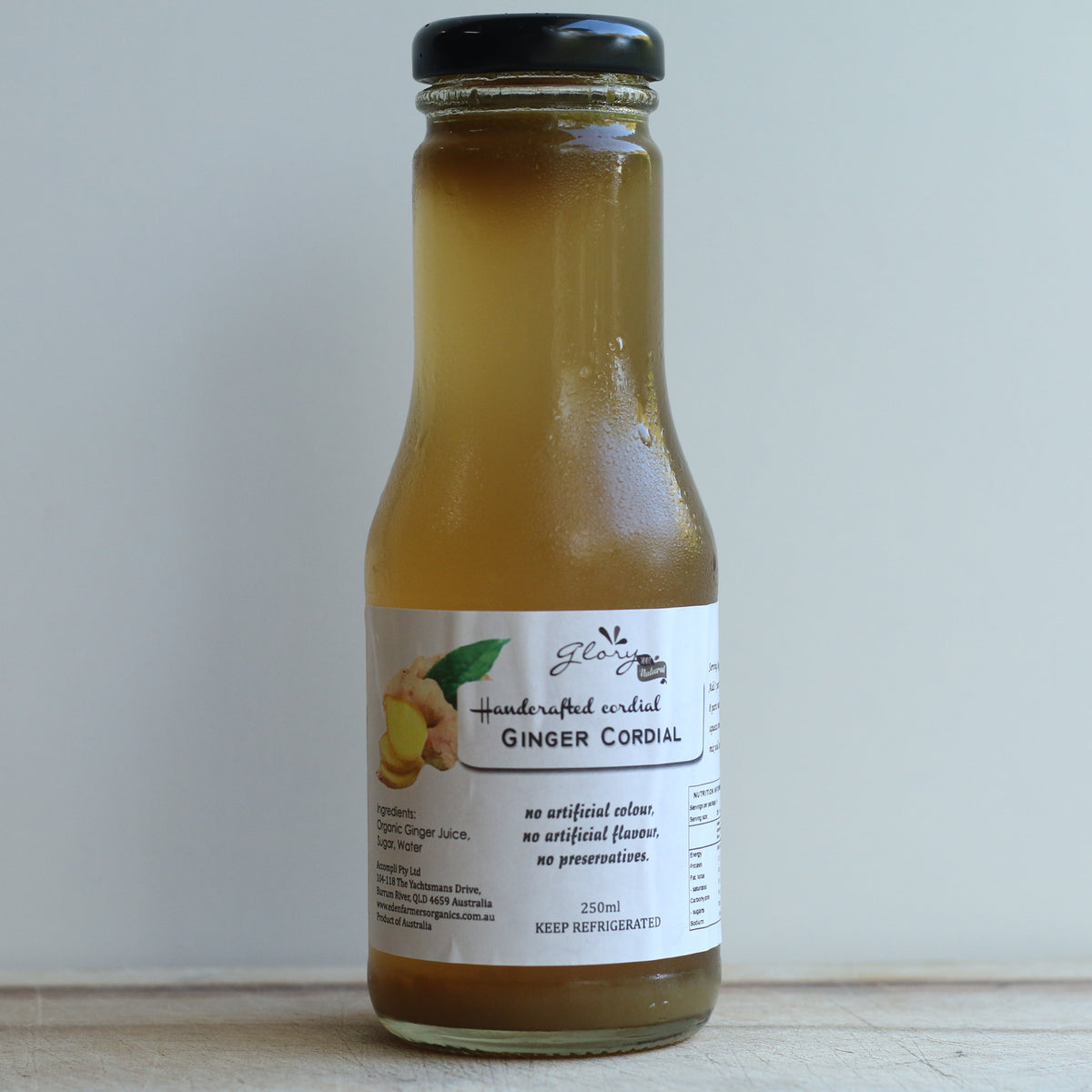 GINGER SYRUP CORDIAL 250ml – Eden Farmers Organics