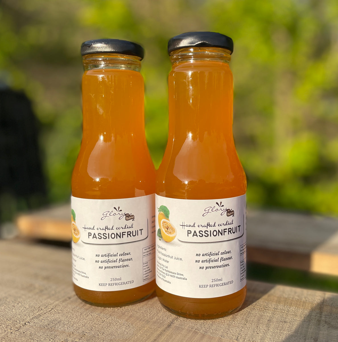 PASSIONFRUIT SYRUP CORDIAL 250ml – Eden Farmers Organics